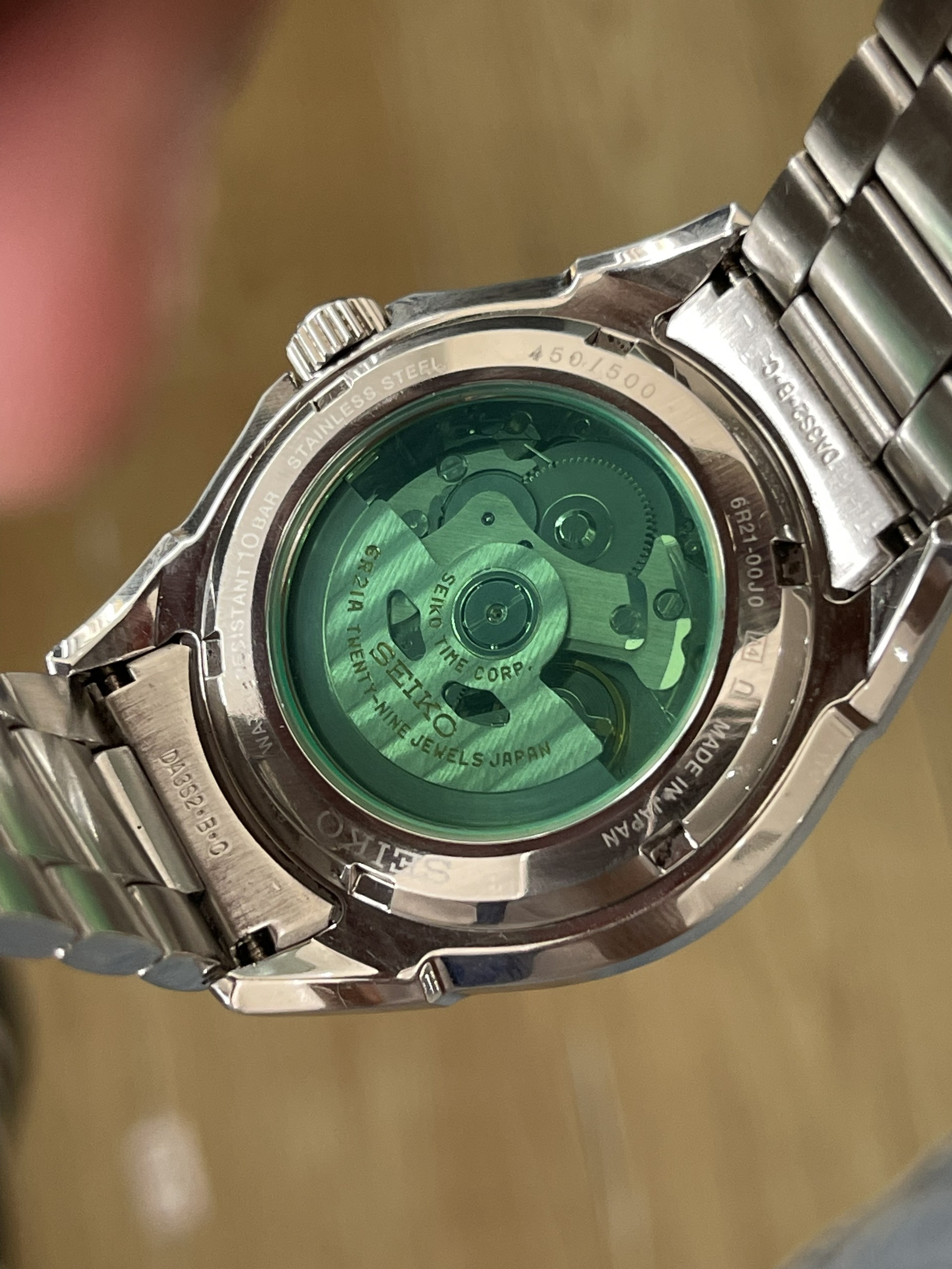 SEIKO BRIGHTZ BACARDI GREEN LIMITED EDITION - SDGC007 - 41mm - HASHI